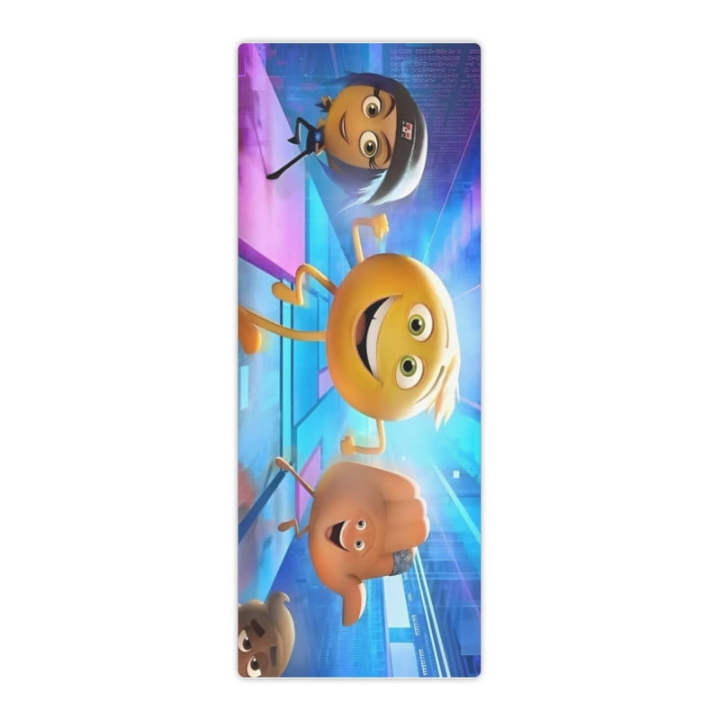 The Emoji Movie pattern yoga mat makes every practice full of ...