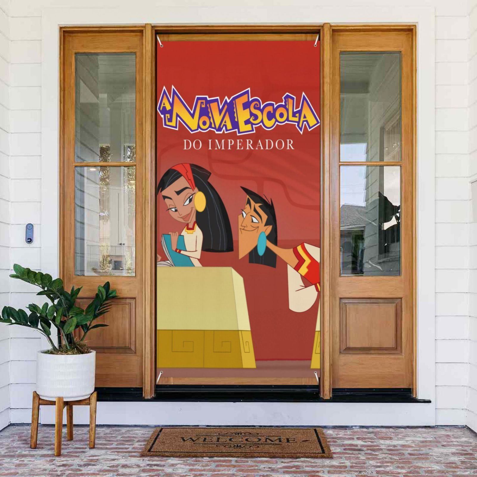 The Emperor'S New Groove Door Covers Decorative, Party Background Porch ...