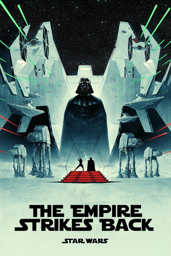 The Empire Strikes Back (1980) 24x36 Movie Poster Iconic Sci-Fi ...