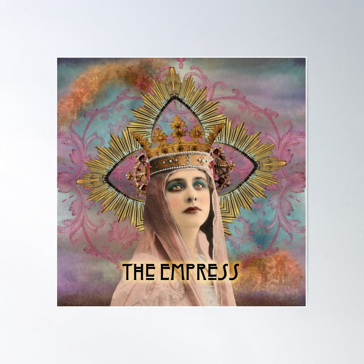 The Empress Card, Tarot Collage Poster Wall Art, Modern Wall Decor For ...