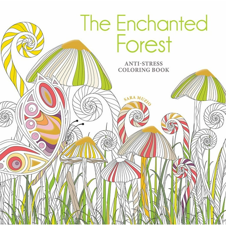 enchanted forest coloring book pages
