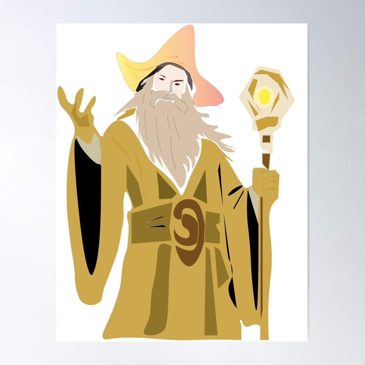 The Enchanting Wizard Poster Wall Art, Modern Wall Decor For Living ...