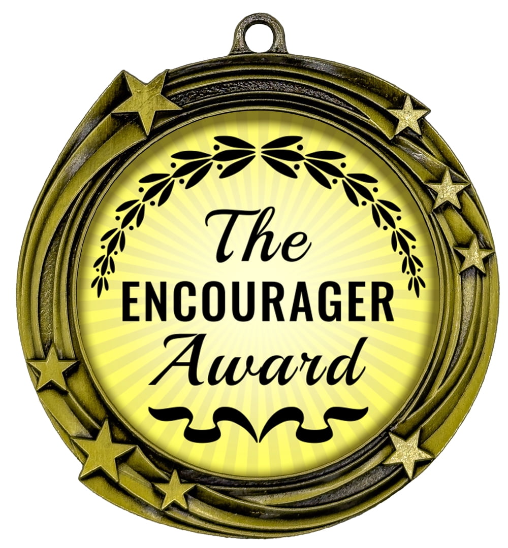 The Encourager Award Stars Design Medal | Celebration and Appreciation ...