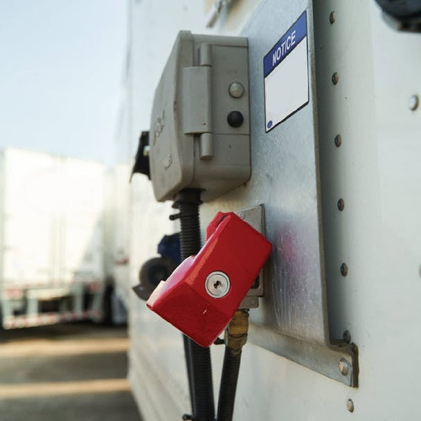 The Enforcer Aluminum Alloy Trailer Air Brake Glad Hand Lock - Walmart.com