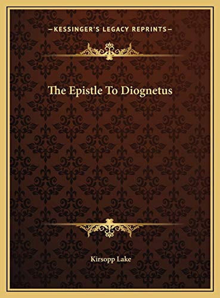 The Epistle To Diognetus (Hardcover) - Walmart.com