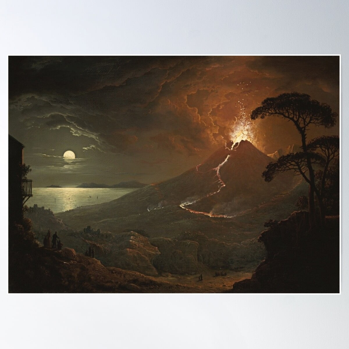 The Eruption Of Vesuvius, By Sebastian Pether Poster Wall Art, Modern ...