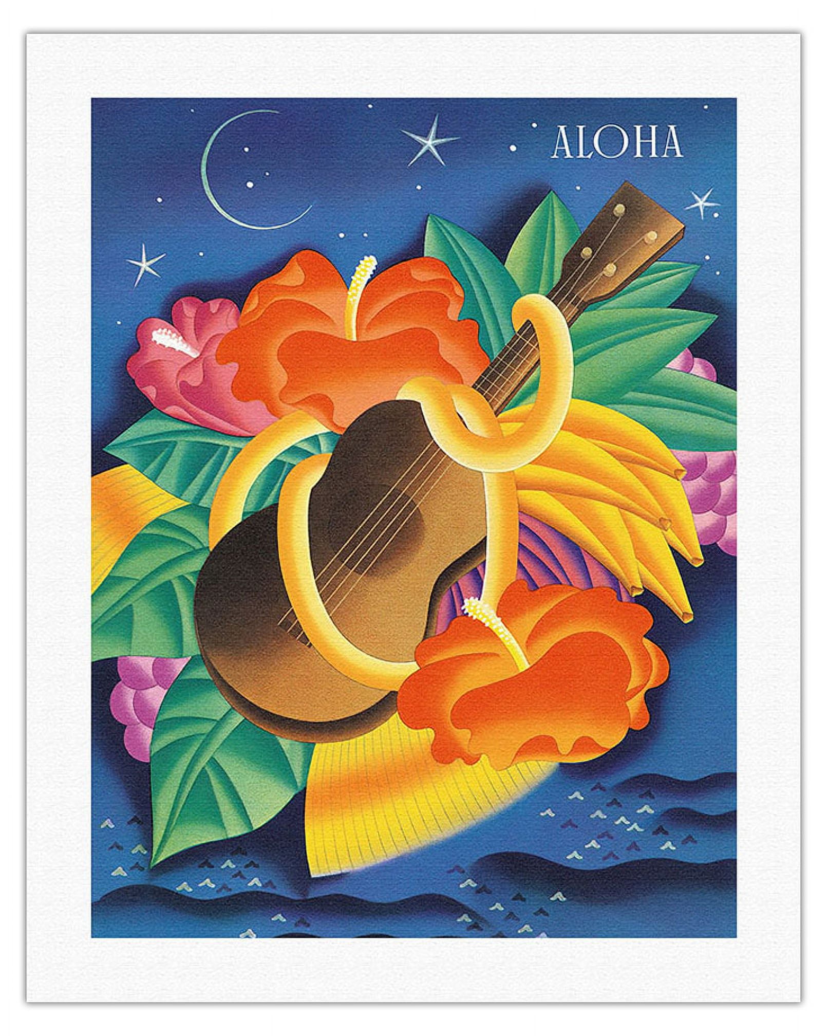 The Essence Of Aloha - ʻUkulele with Hawaiian Flowers and Fruit ...
