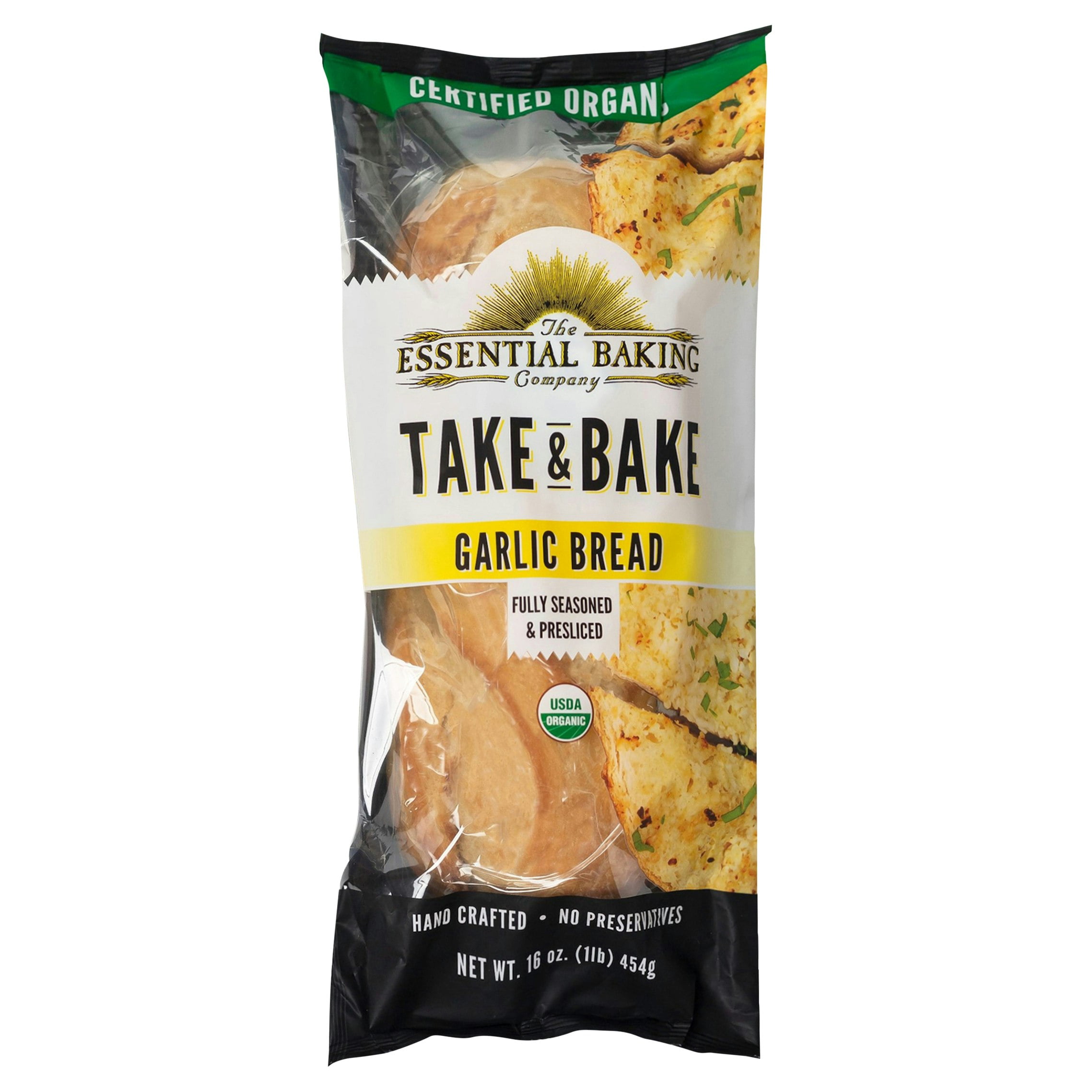 The Essential Baking Company Garlic Take & Bake Bread 16 oz (Pack of 16 ...