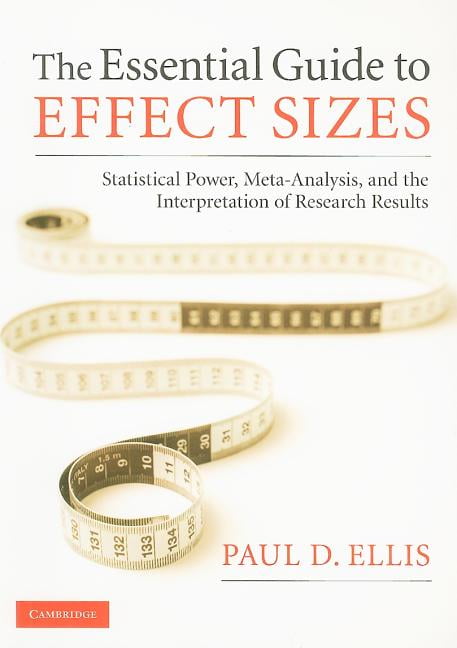 The Essential Guide to Effect Sizes, (Paperback) - Walmart.com