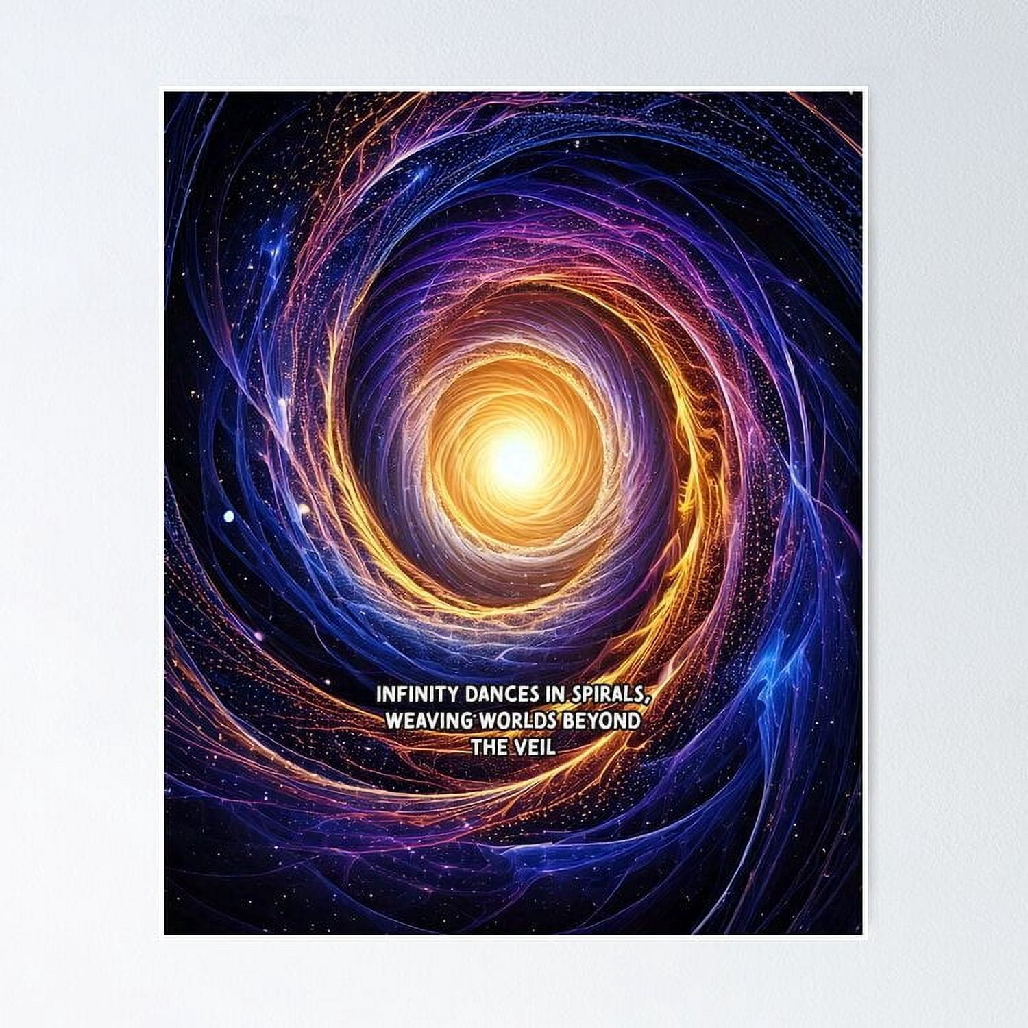 The Eternal Spiral - Poetry Fantasy Art Work Poster- Unframed Poster ...