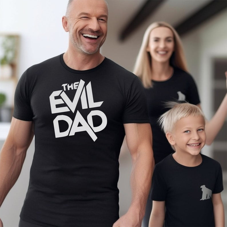 The Evil Dad Movie Fan Tee Fathers Day Unique Design - First Father's ...