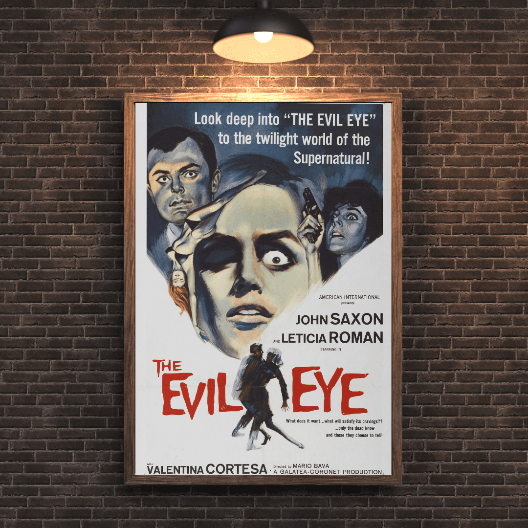 The Evil Eye Movie Poster - Vintage Horror Cult Classic Collectible Art ...