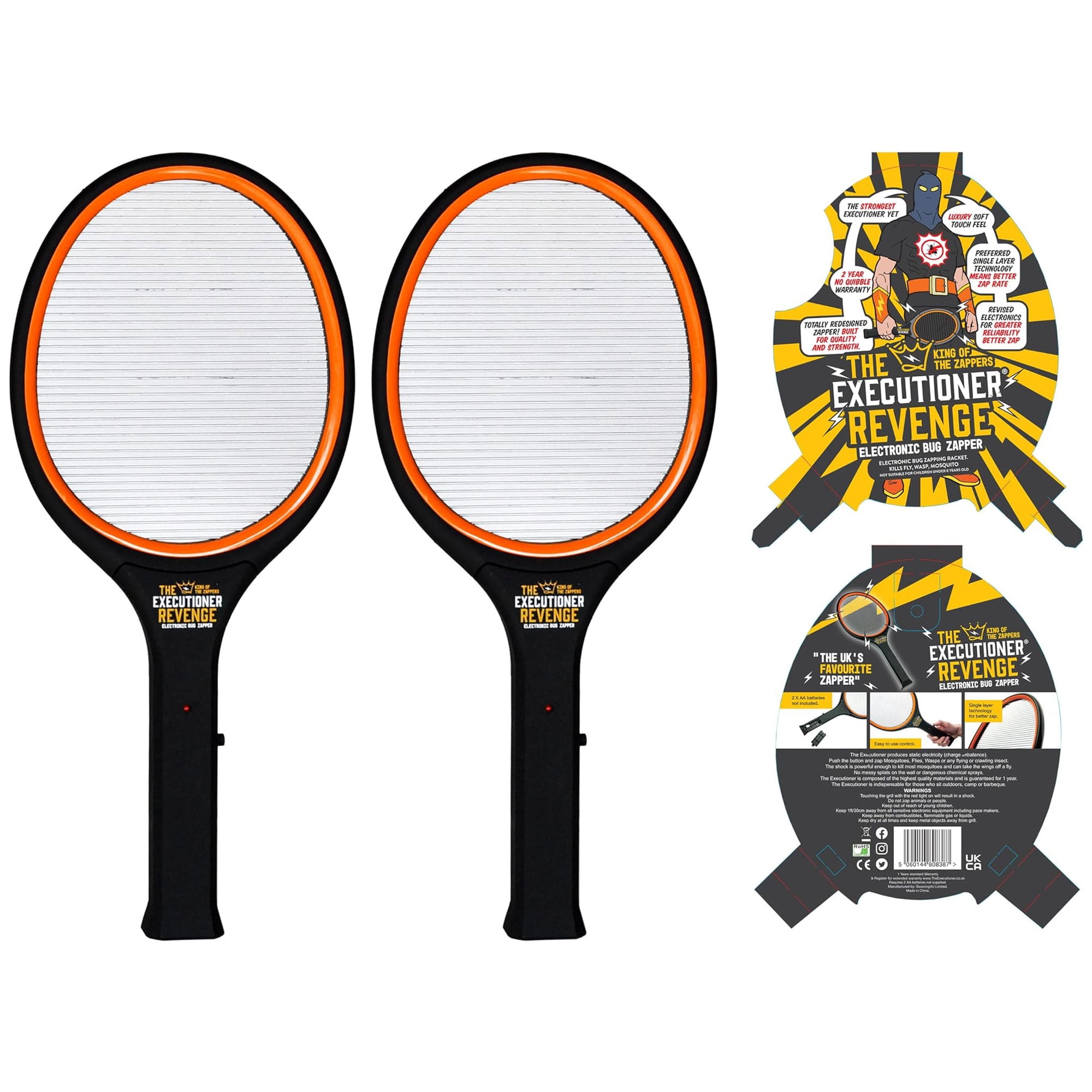 The Executioner Revenge Fly Killer Mosquito Swatter Racket Wasp Bug ...