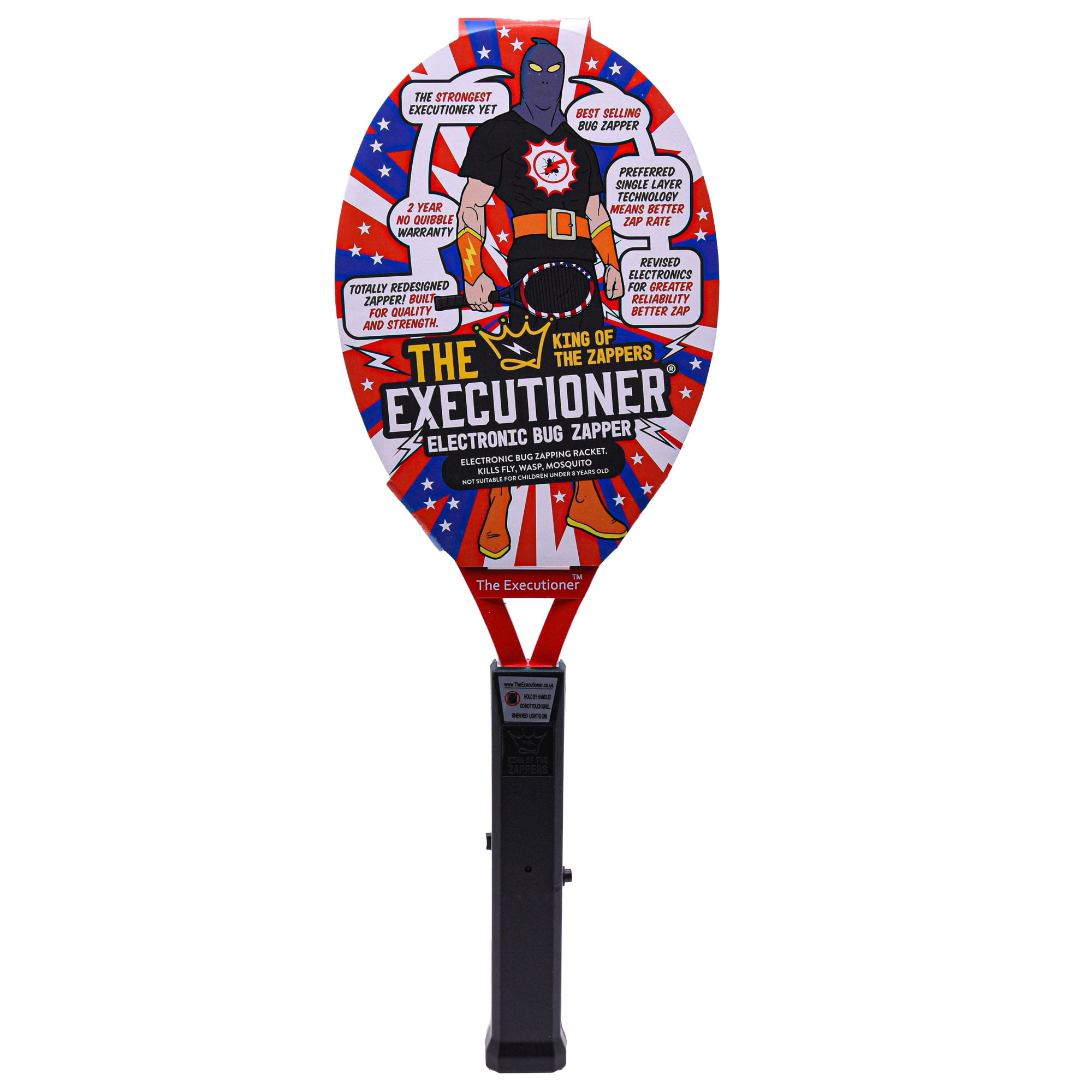 The Executioner USA Flag Fly Swatter Racket Mosquito Bug Zapper 50cm ...