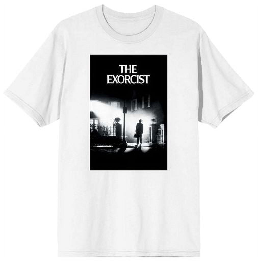 The Exorcist Black and White Movie Poster Women's White Graphic Tee ...