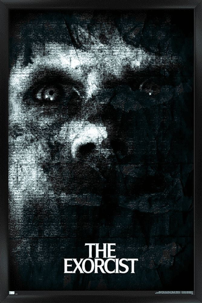 The Exorcist - Face Wall Poster, 22.375" x 34", Framed - Walmart.com