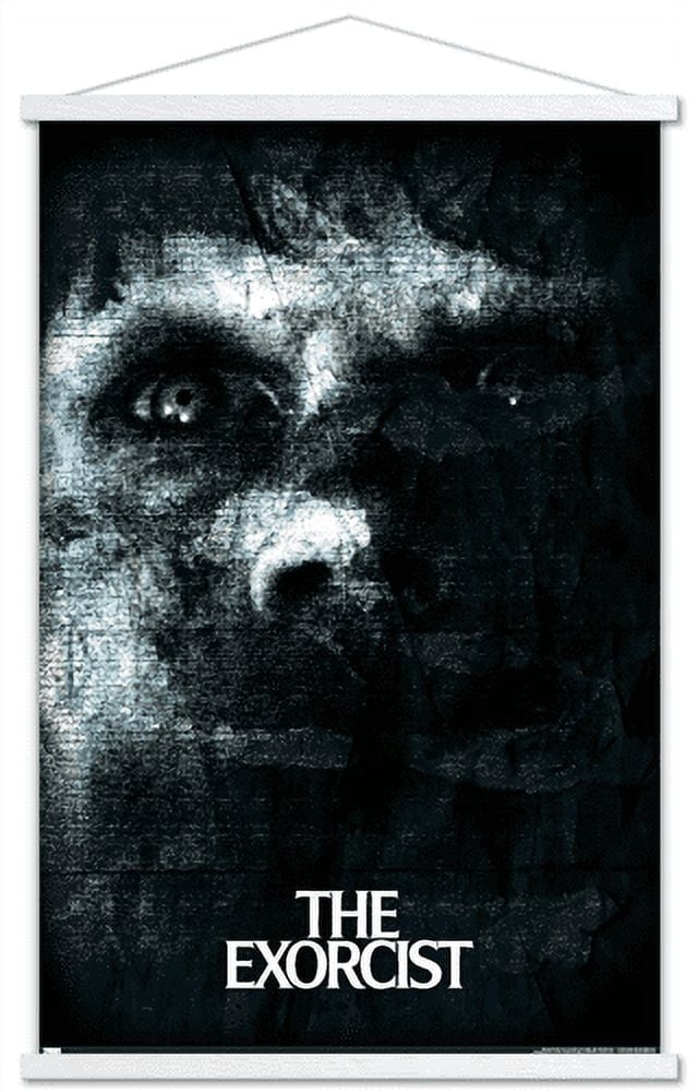 The Exorcist - Face Wall Poster with Wooden Magnetic Frame, 22.375" x ...