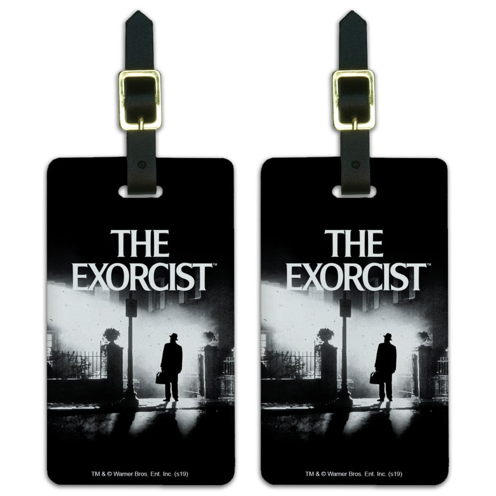 The Exorcist Logo and Silhouette Luggage ID Tags Suitcase Carry-On ...
