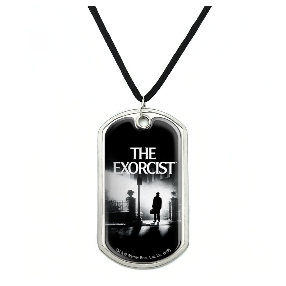 The Exorcist Logo and Silhouette Military Dog Tag Pendant Necklace with ...