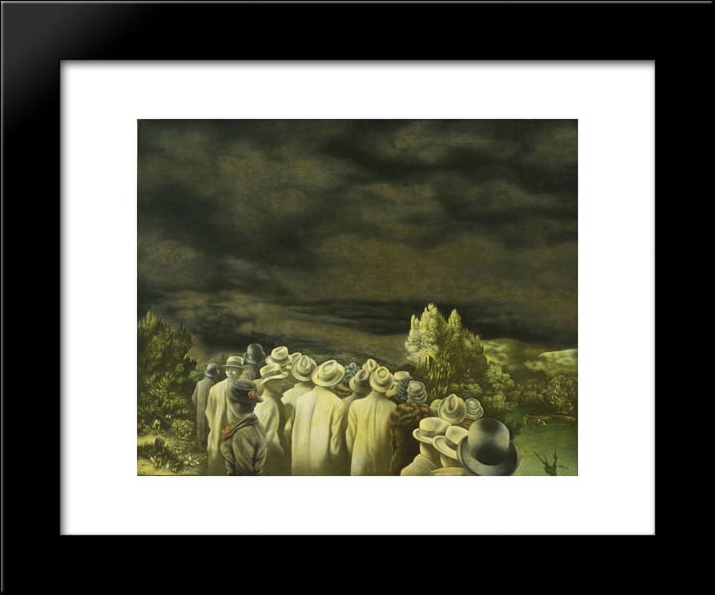 The Expectation 20x24 Framed Art Print by Oelze, Richard - Walmart.com