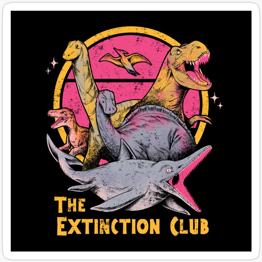 The Extinction Club Pink Sticker Phone Decal Water Bottle Stickers Car ...