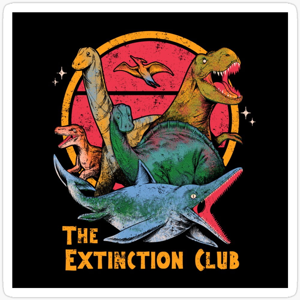 The Extinction Club Sticker Phone Decal Water Bottle Stickers Car ...