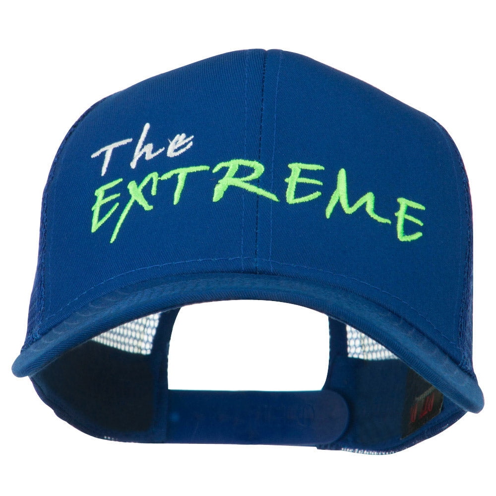 The Extreme Embroidered Trucker Cap - Royal OSFM - Walmart.com