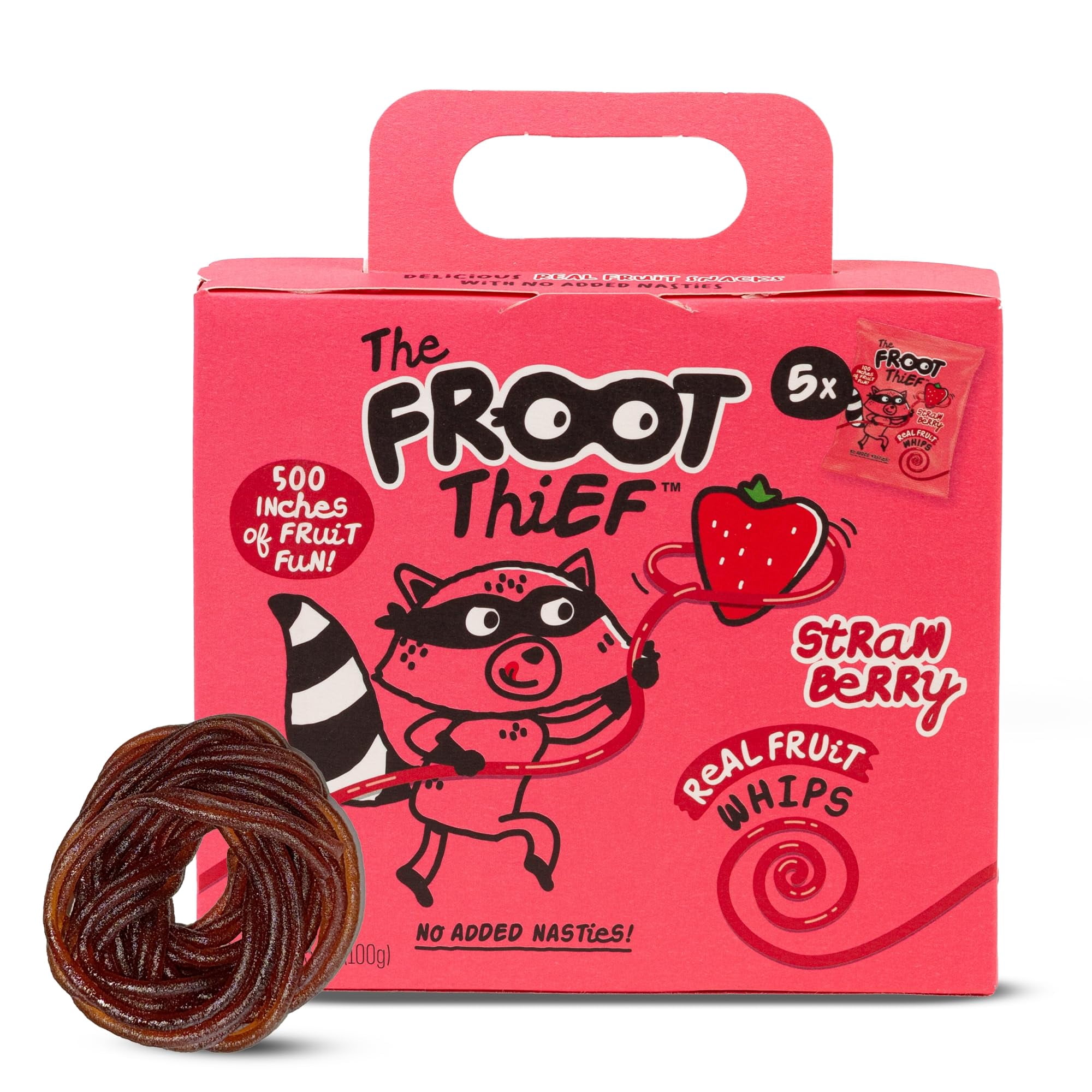 The FROOT Thief Real Fruit Snack Whips, Strawberry, Nut Free, Perfect ...