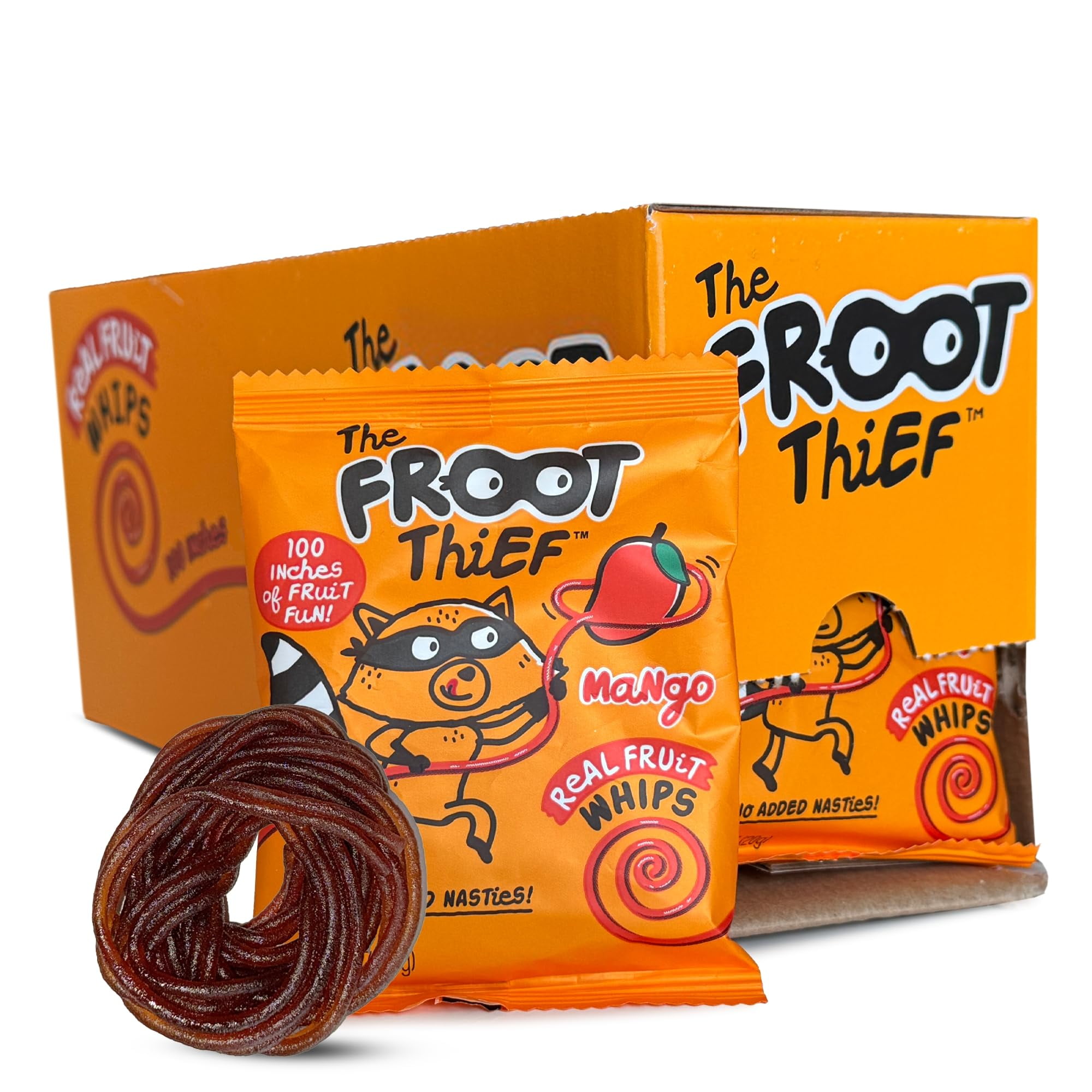 The FROOT Thief Real RRF12 Fruit Snack Whips, Mango, Nut Free, Perfect ...