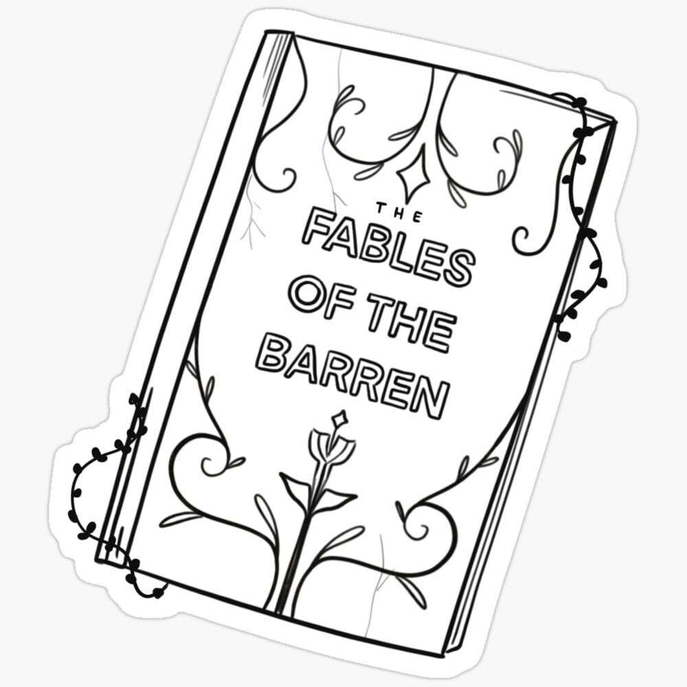 The Fables Of The Barren Fourth Wing Sticker Phone Decal Water Bottle ...