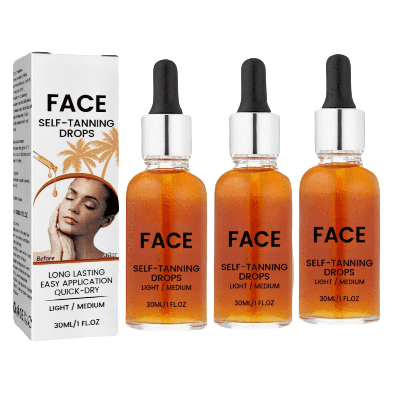 The Face - Illuminating Self-Tan Drops to Create Your Own Self Tanner, Cruelty & Toxin Free ...