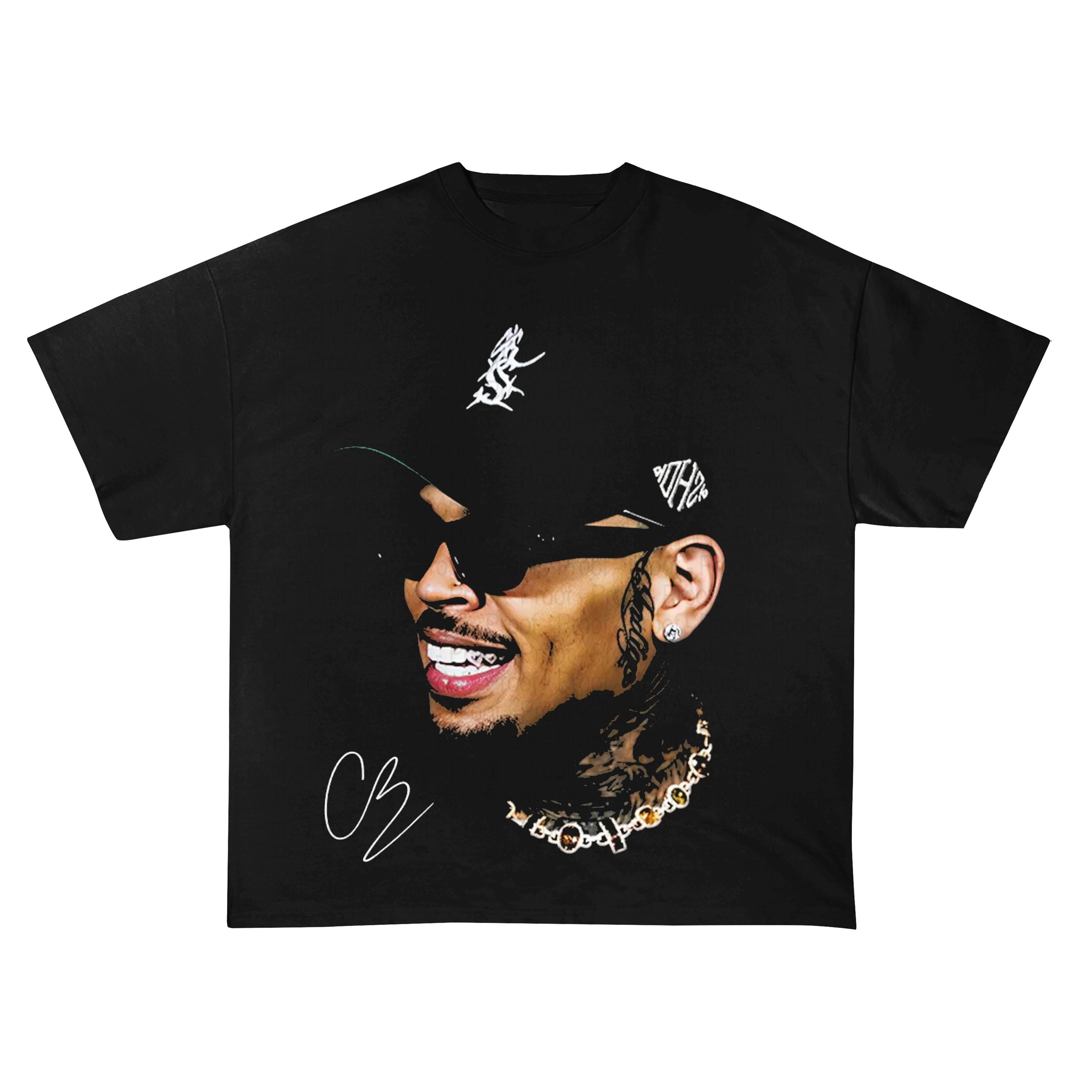 The Face Of Breezy Chris Brown Shirt - Graphic Tee, RnB Merch, Fan Club ...