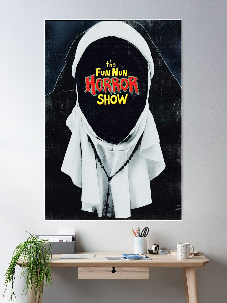 The Face Of Horror Poster Wall Art, Modern Wall Decor For Living Room ...