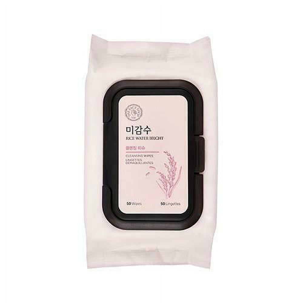 The Face Shop - Rice Water Bright Cleansing Wipes 50 Wipes - Walmart.com