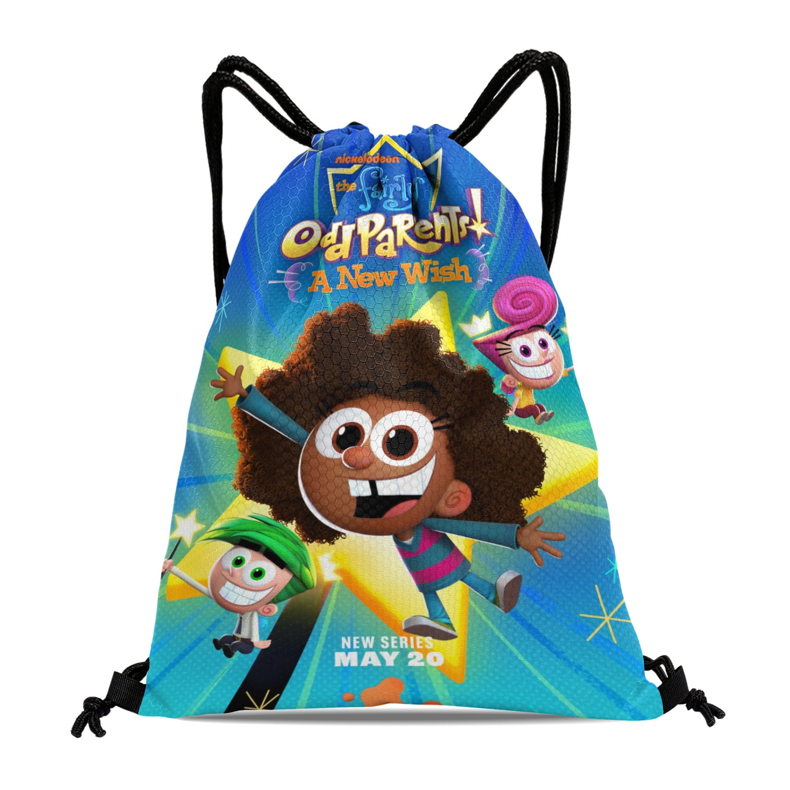 The Fairly OddParents A New Wish Drawstring Backpack Bag Party Favors ...