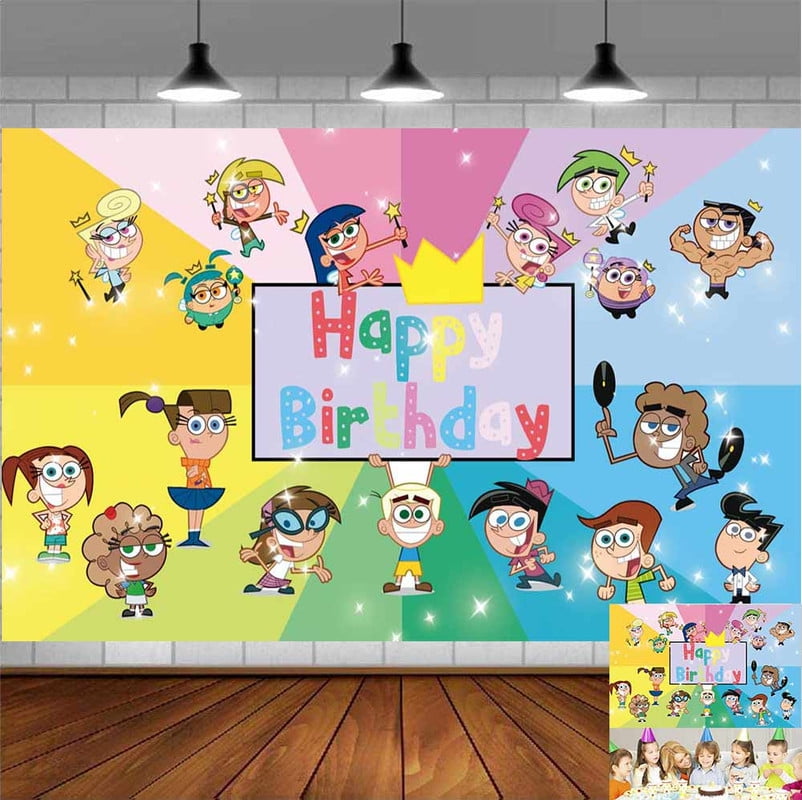 The Fairly OddParents Backdrop Banner Party Supplies Poster Movie Theme ...