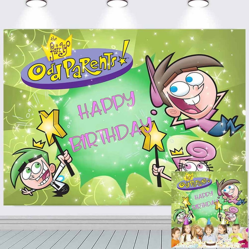 The Fairly OddParents Backdrop Banner Party Supplies Poster Movie Theme ...