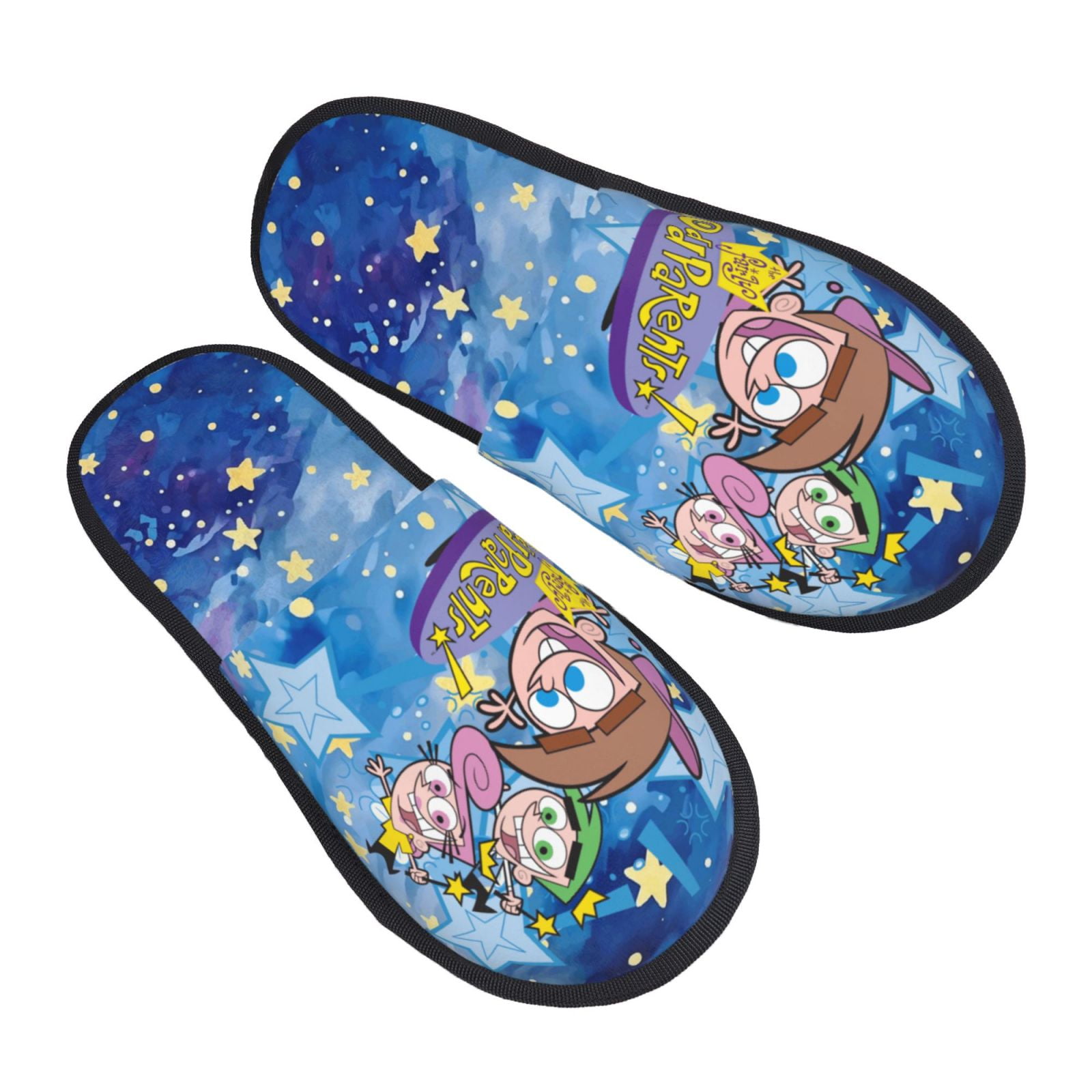 The Fairly Oddparents Furry Slippers For Men Women Fuzzy House Slippers ...