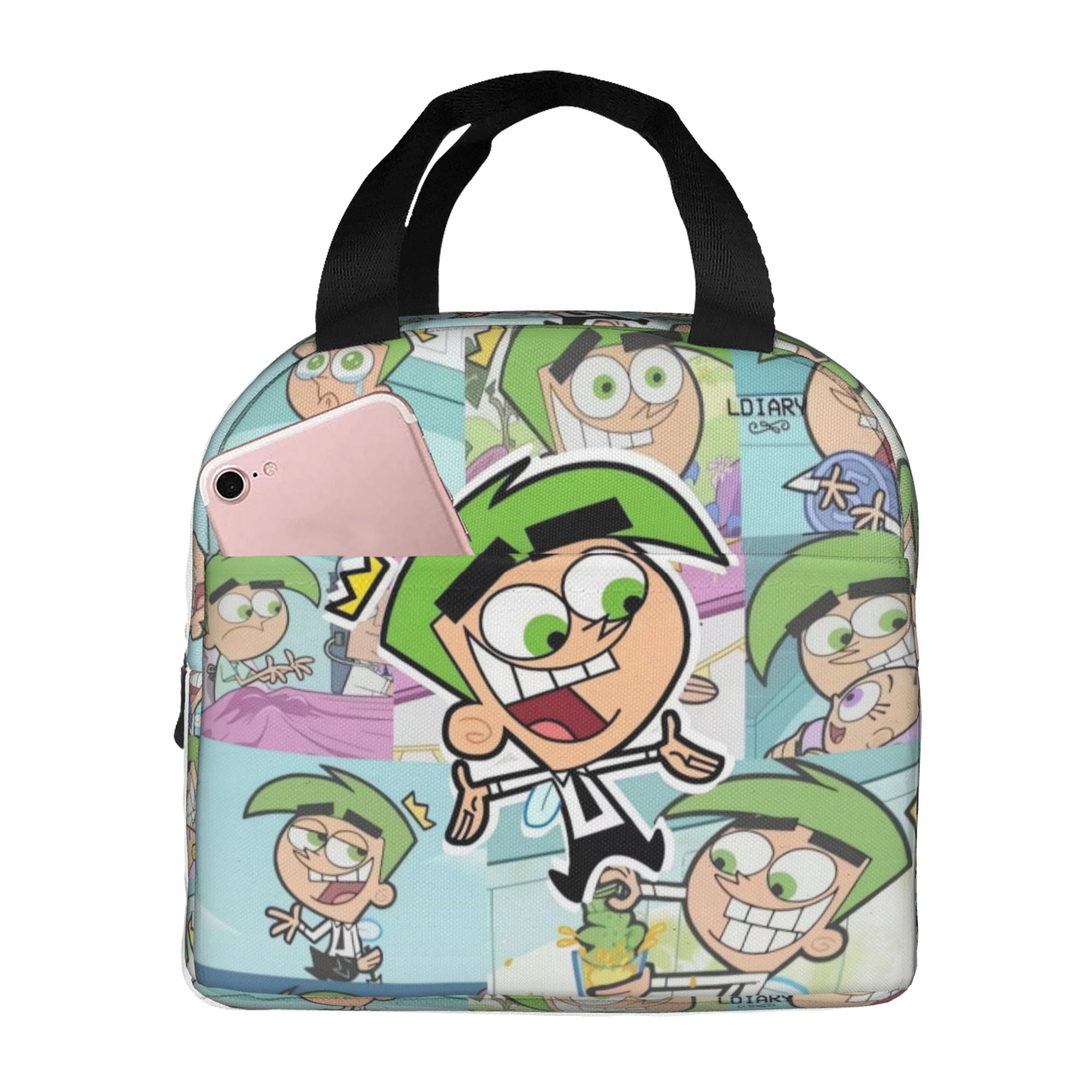 The Fairly Oddparents Lunch Bag Tote Bag Insulated Lunch Box Picnic ...