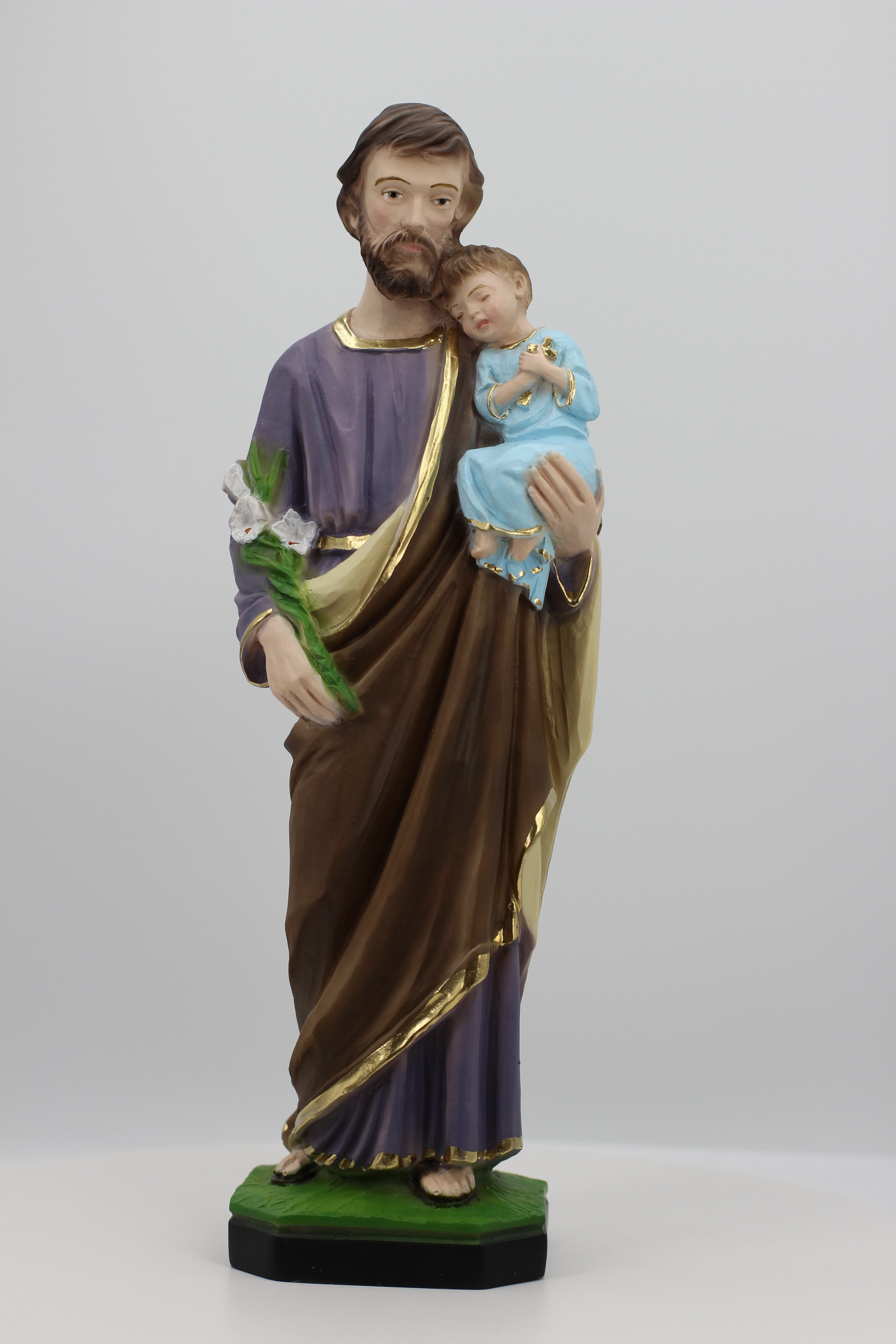 The Faith Gift Shop Collection of Saint Joseph Resin Stone Statue-Multi ...