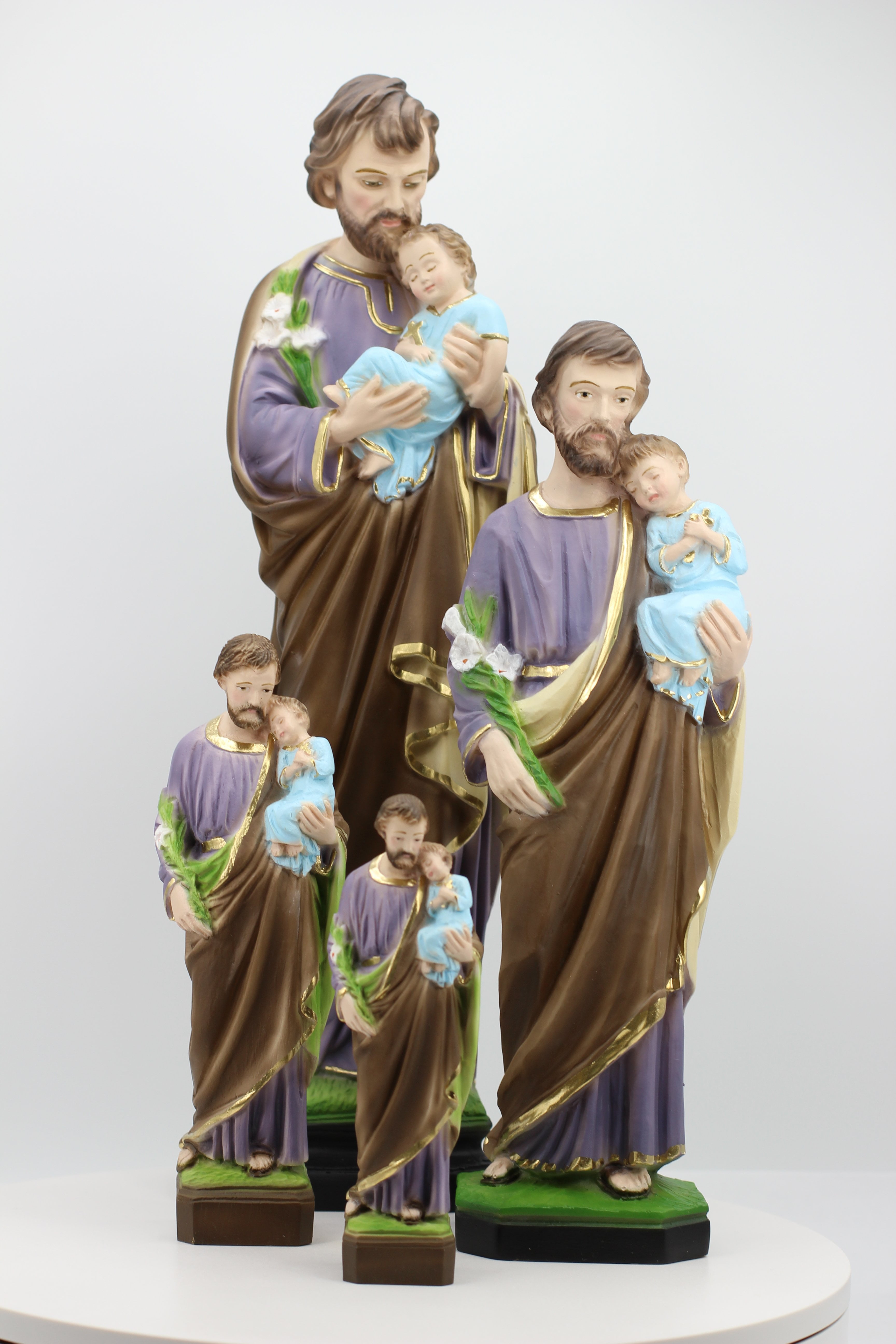 The Faith Gift Shop Collection of Saint Joseph Resin Stone Statue-Multi ...