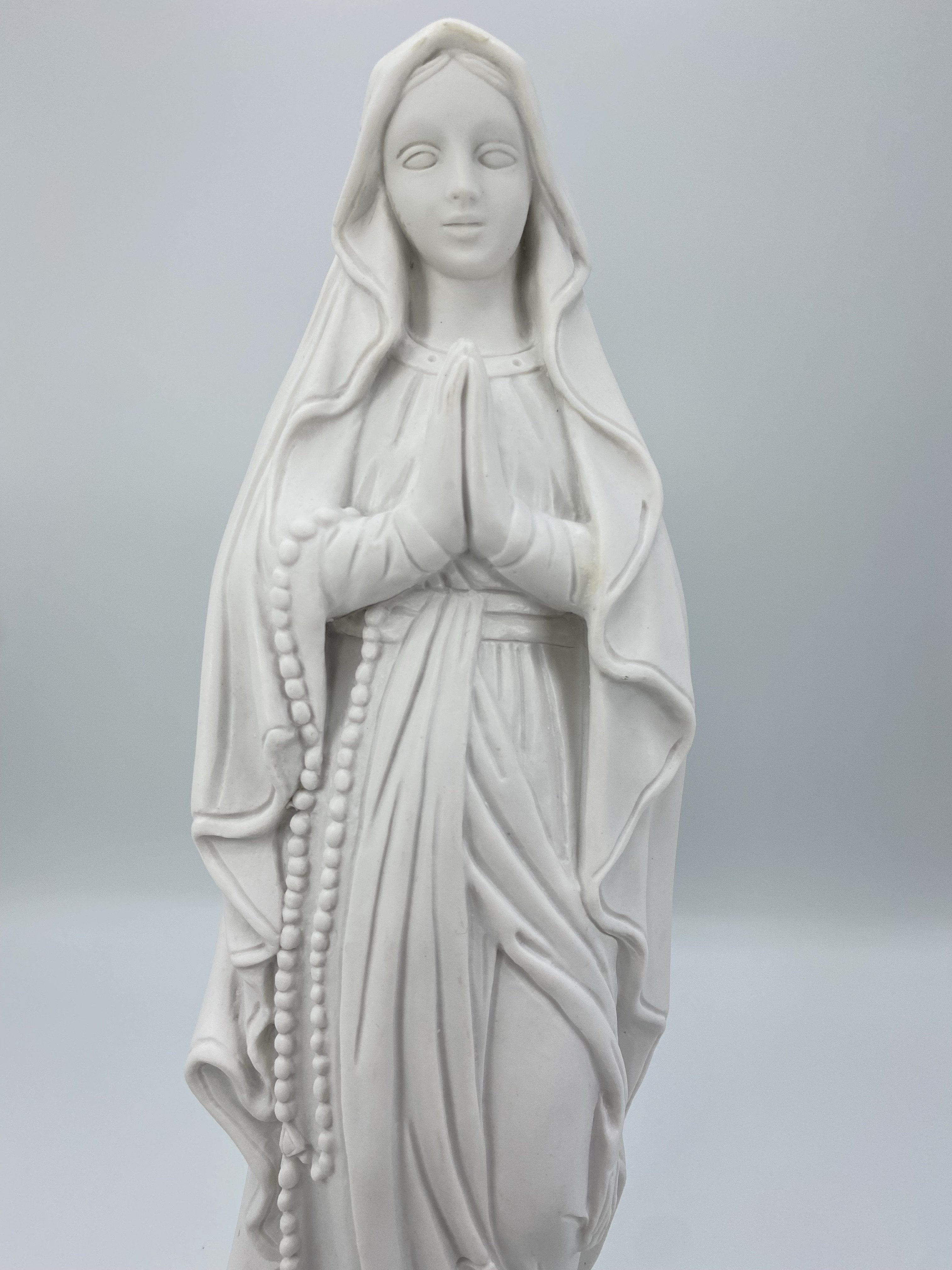 The Faith Gift Shop Collection of White Resin Stone Statue of Our Lady ...