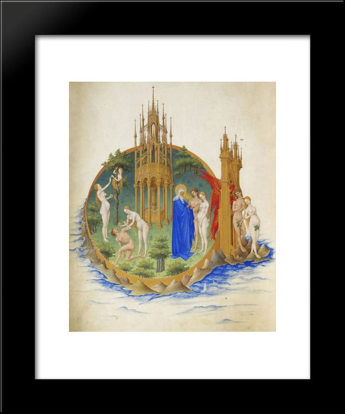 The Fall and the Expulsion from Paradise 20x24 Framed Art Print by ...