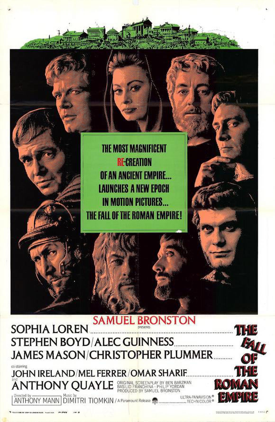 The Fall of the Roman Empire - movie POSTER (Style B) (11" x 17") (1964 ...