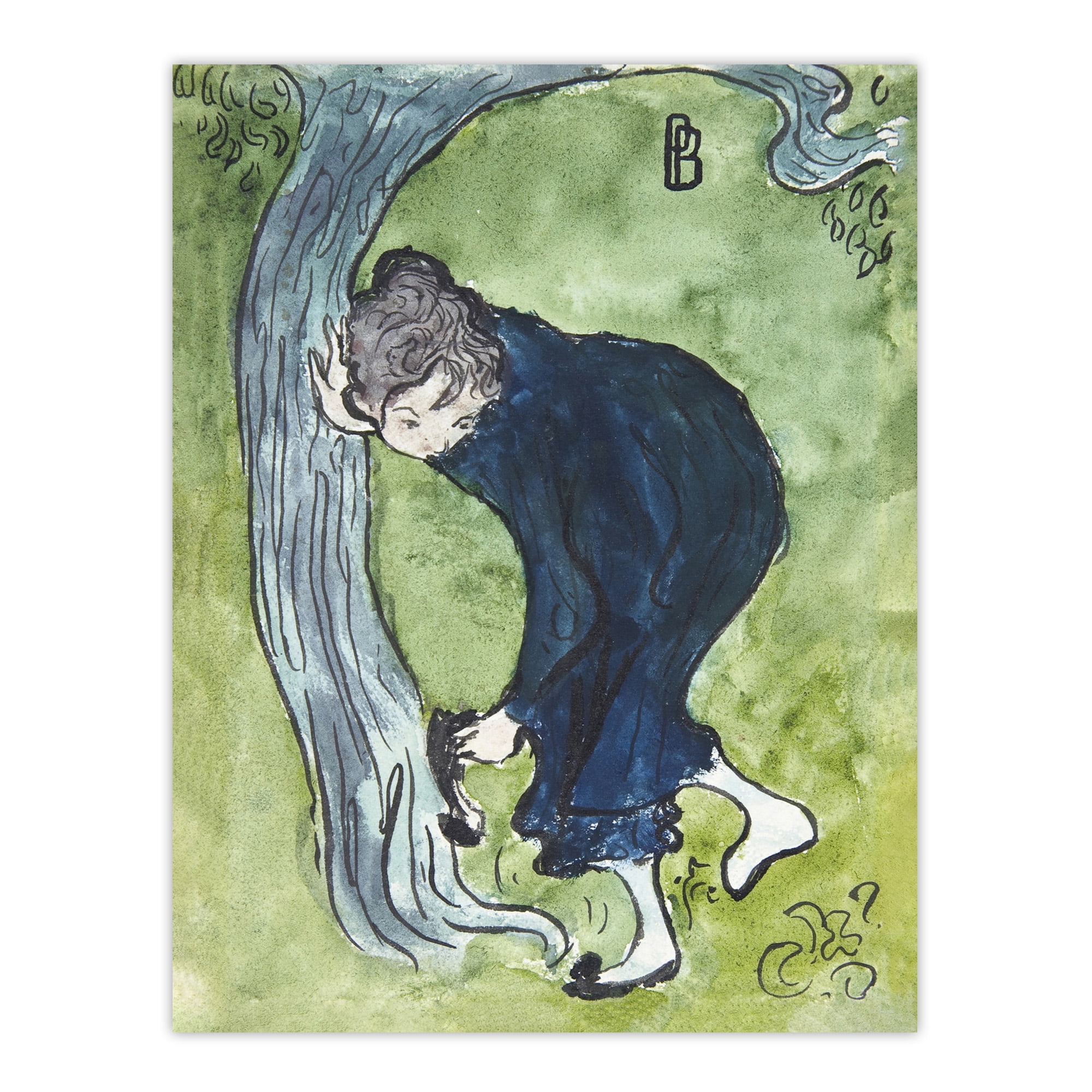 The False Step Watercolour Painting Bonnard Huge Wall Art Print 18X24 ...