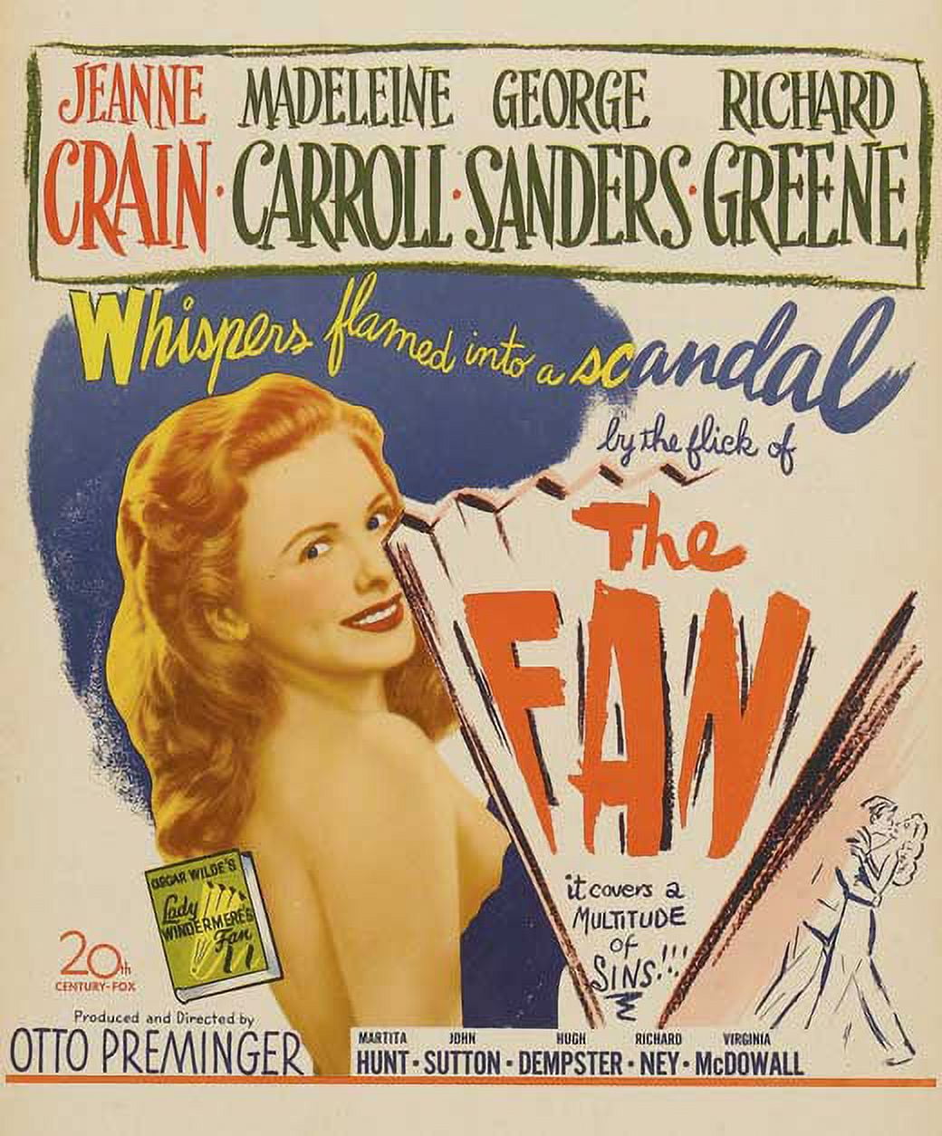 The Fan - movie POSTER (Style B) (11" x 17") (1949) - Walmart.com