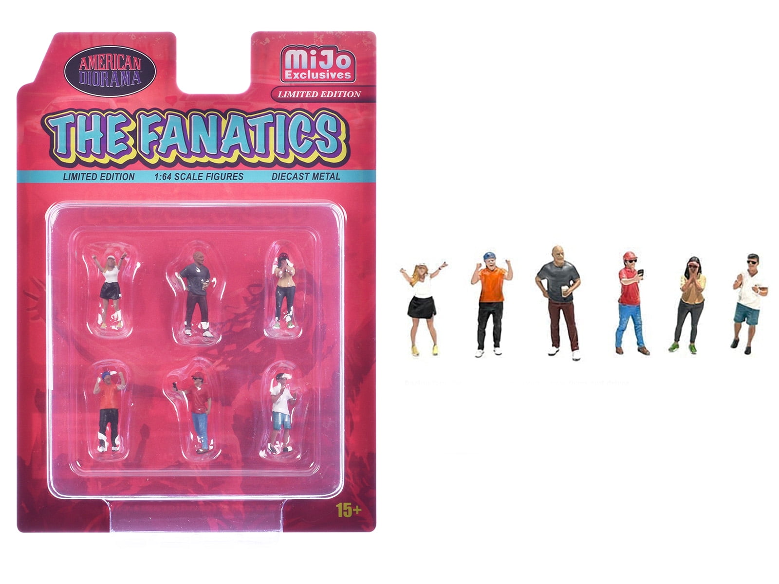 The Fanatics 6 piece Diecast Figure Set Limited Edition for 1/64 Scale ...