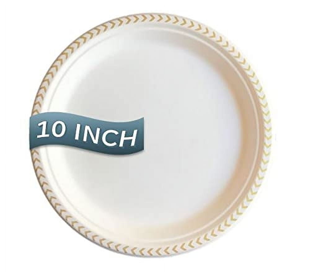 The Fancy Dime Disposable TSF6 Paper Plate: Heavy Duty, Eco-Friendly ...