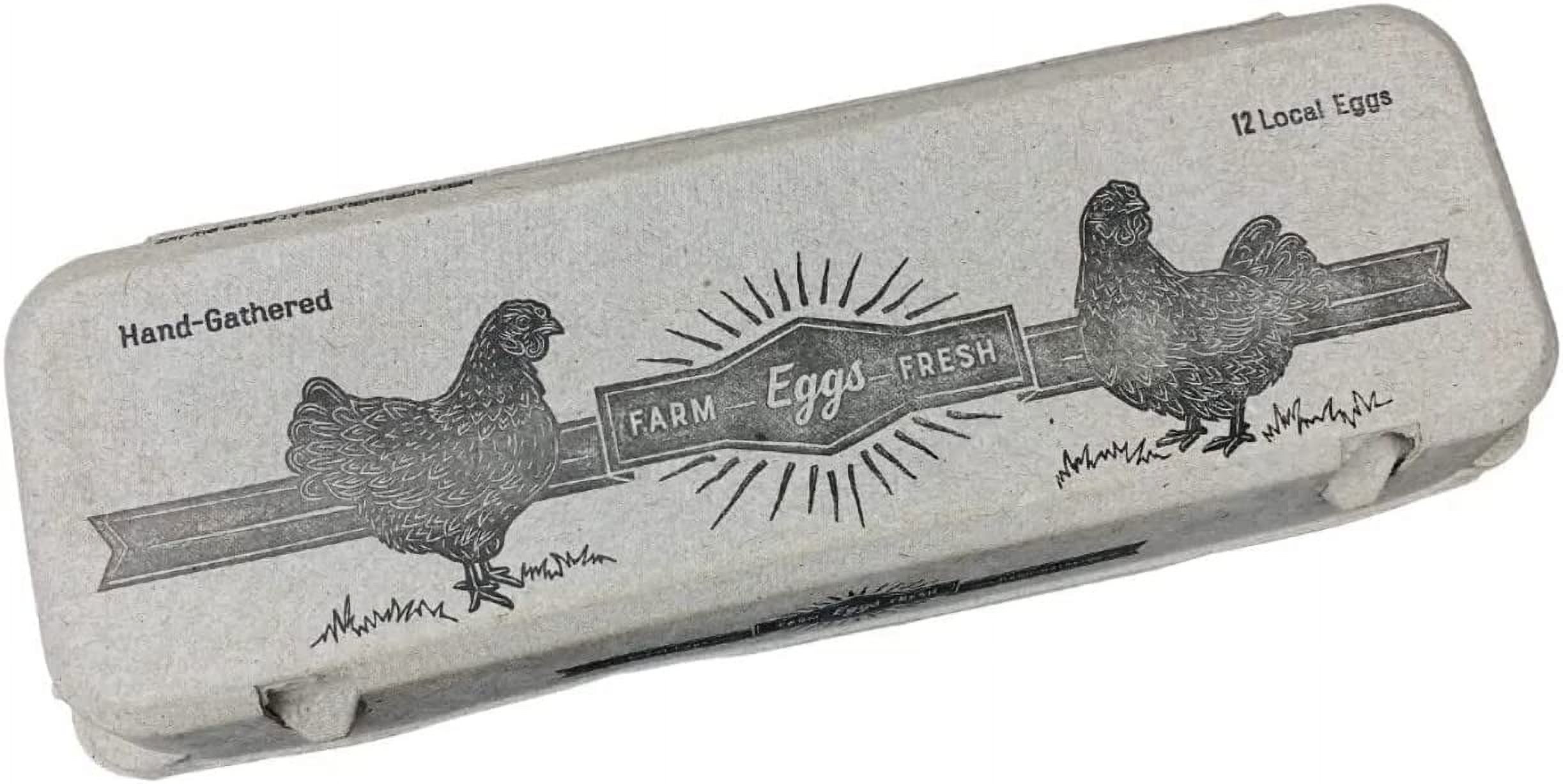 The Farmhouse Collection: Barnyard Hens Flat Top Printed Paper-Pulp ...