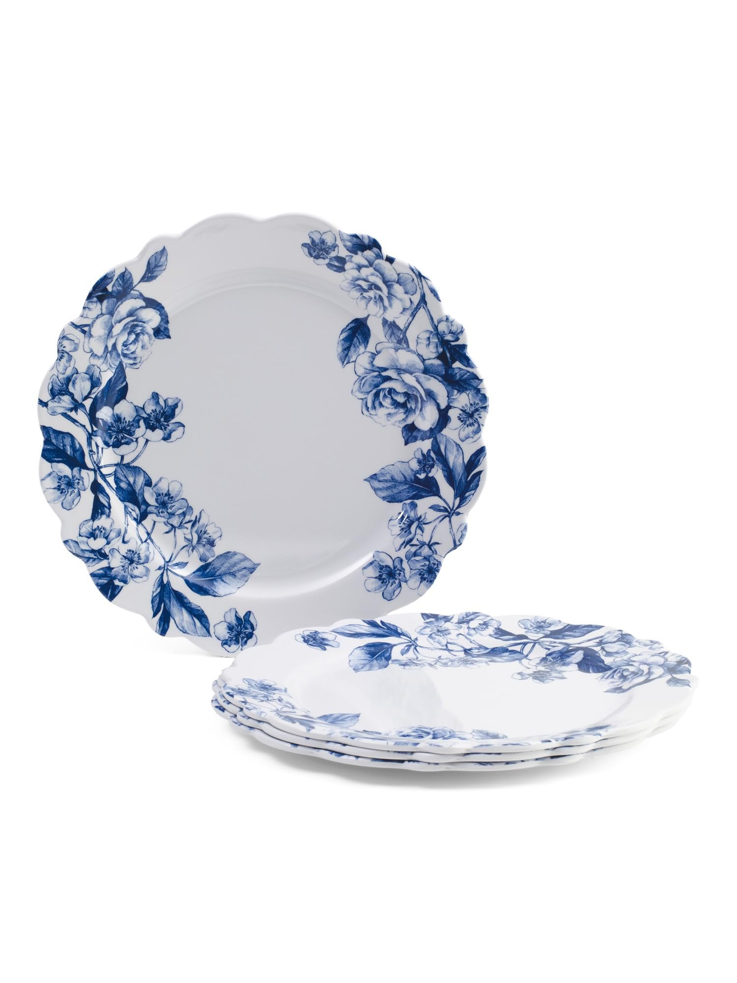 The Farmhouse by Rachel Ashwell Melamine Dinner Plates, 11 Inch, Blue ...